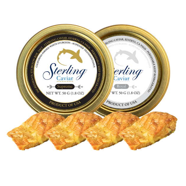 Smoked Sturgeon Meat Caviar Bundles